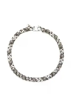 LEONARDO VALENTINI Studs Chain Necklace - Silver