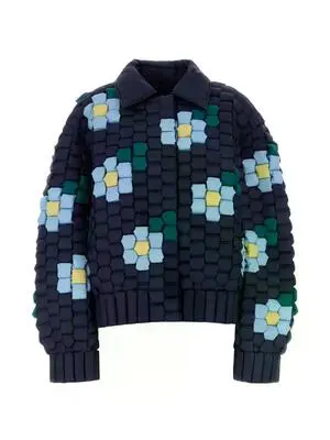 RAXXY Floral Quilted Jacket - Blue