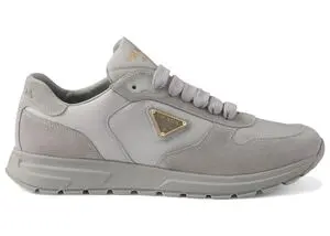 Prada Prax 2.0 Re-nylon And Suede Sneakers - Cloudy Gray