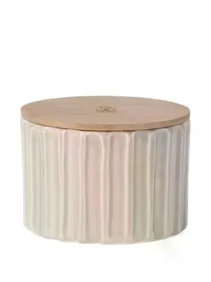 Brunello Cucinelli Ridged Ceramic Candle - Neutrals