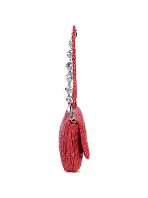 Miu Miu Matelassé-effect Leather Shoulder Bag