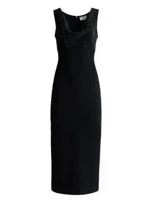 St. John Cowl-neck Midi Dress
