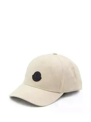 Moncler Logo-patch Baseball Cap - Neutrals