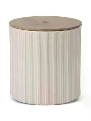 Brunello Cucinelli Ridged Ceramic Vessel Candle - Neutrals