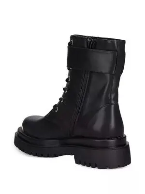 Just Cavalli Studded-embellished Combat Boots