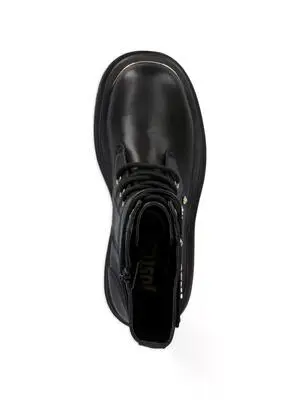 Just Cavalli Studded-embellished Combat Boots