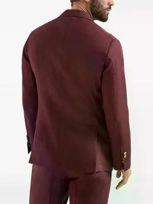 Brunello Cucinelli Chevron Peak-lapels Blazer