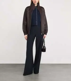 Sandro Wool-cashmere Striped Cardigan