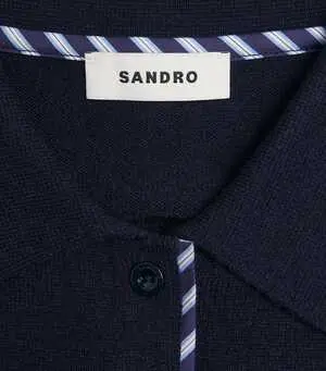 Sandro Wool-cashmere Striped Cardigan