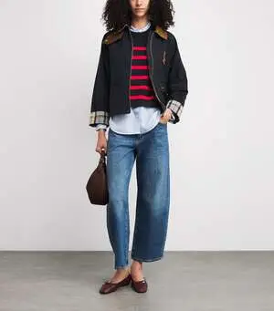 Barbour Cotton-modal Striped Sweater