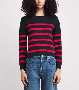 Barbour Cotton-modal Striped Sweater