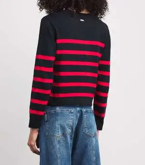 Barbour Cotton-modal Striped Sweater