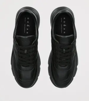 Hogan Leather Hyperlight Sneakers - Black