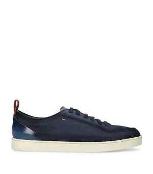 Santoni Paneled Sneakers For Men
