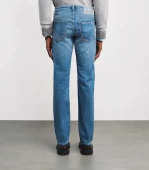 Jacob Cohen Nubuck-patch Bard Slim Jeans