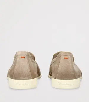 Santoni Suede Loafers - Grey