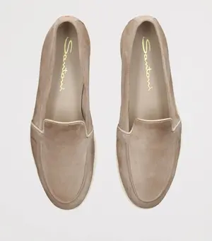 Santoni Suede Loafers - Grey