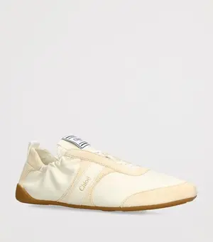 Chloé Leather-suede Kick Sneakers