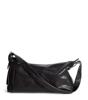 LEMAIRE Leather Belted Baguette Shoulder Bag