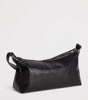 LEMAIRE Leather Belted Baguette Shoulder Bag