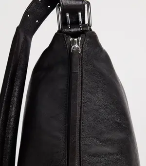 LEMAIRE Leather Belted Baguette Shoulder Bag