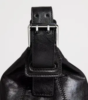 LEMAIRE Leather Belted Baguette Shoulder Bag