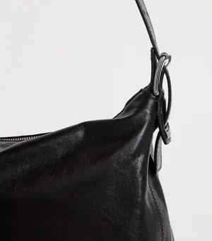 LEMAIRE Leather Belted Baguette Shoulder Bag