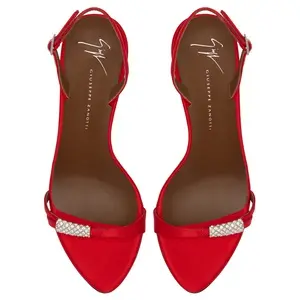 GIUSEPPE ZANOTTI Lena Crystal 90 Slingback Sandals
