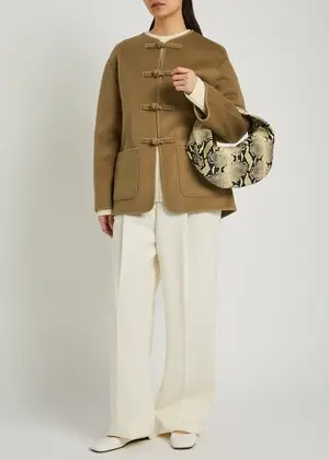 RÓHE Mandarin Wool And Cashmere-blend Jacket - Camel