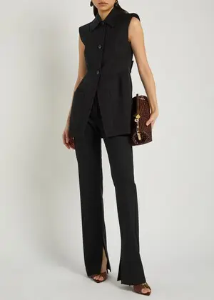 Sportmax Sleeveless Cotton-blend Blazer