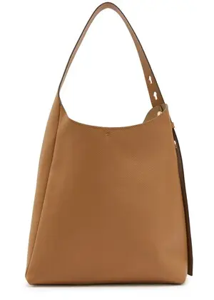 Tory Burch Romy Grained Leather Hobo Bag - Light Brown
