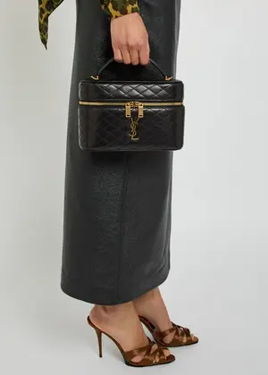 Saint Laurent Gaby Large Quilted Leather Top Handle Bag