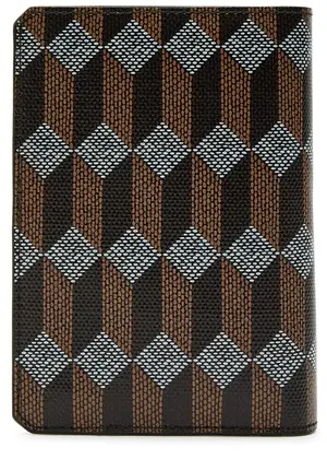 AU DEPART Logo Leather Passport Case