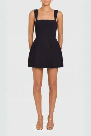 Amanda Uprichard Bethany Romper - Black