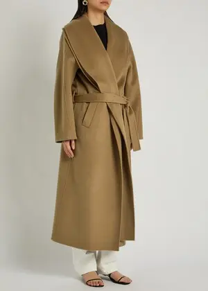 RÓHE Double-faced Wool And Cashmere-blend Belted Coat - Camel