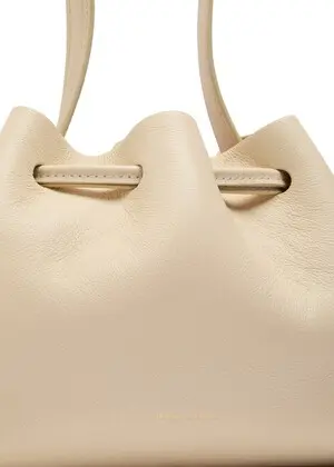 MANSUR GAVRIEL Drawstring Leather Pouch - Ivory