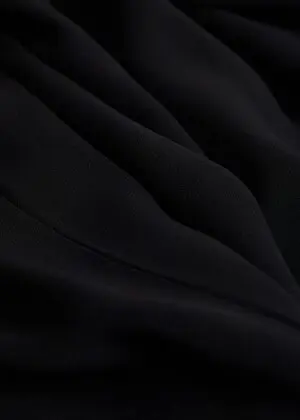 Tove Estelia Draped Barrel-leg Crepe Trousers - Black