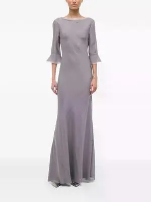 Staud Marais Three-quarter-sleeve Maxi Dress
