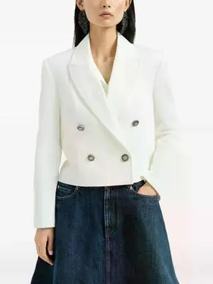 Brunello Cucinelli Long-sleeved Blazer - White