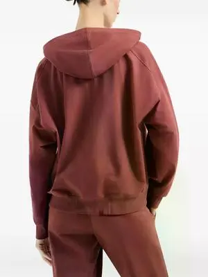 Brunello Cucinelli Zip Hooded Jacket - Red