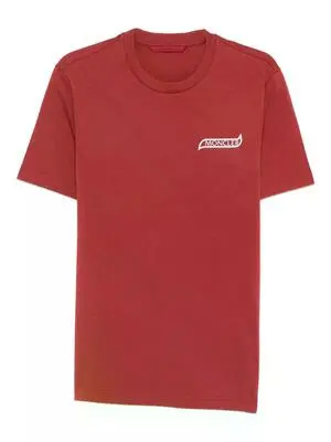 Moncler Ss Logo-detail T-shirt - Red