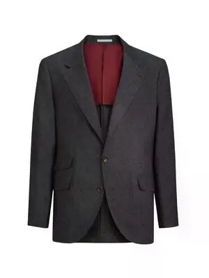 Brunello Cucinelli Délave Linen Blazer - Grey