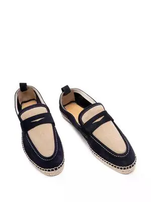 CastaÑer Nacho Raffia Platform Espadrilles - Blue