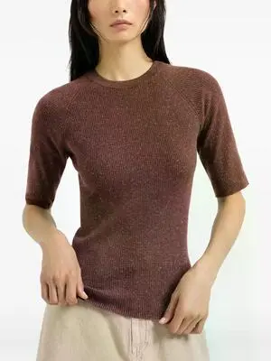 Brunello Cucinelli Sparkling T-shirt - Brown