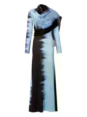 Silvia Tcherassi Moon Draped Maxi Dress