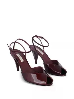Casadei Sam Nap Amarena Leather Sandals