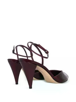Casadei Sam Nap Amarena Leather Sandals