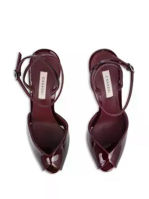 Casadei Sam Nap Amarena Leather Sandals