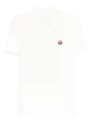 Moncler Logo-appliqué Polo Shirt - White
