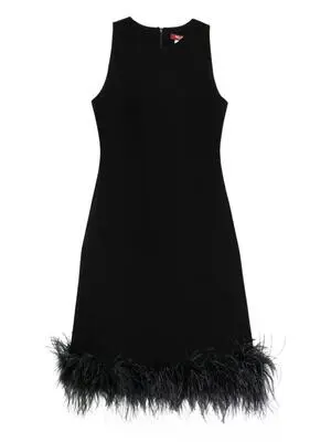 Max Mara Feather-hem Midi Dress